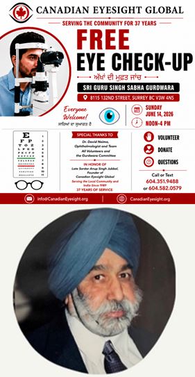 Keeping the Vision Alive: Canadian Eyesight Global Honors Founder Late ...